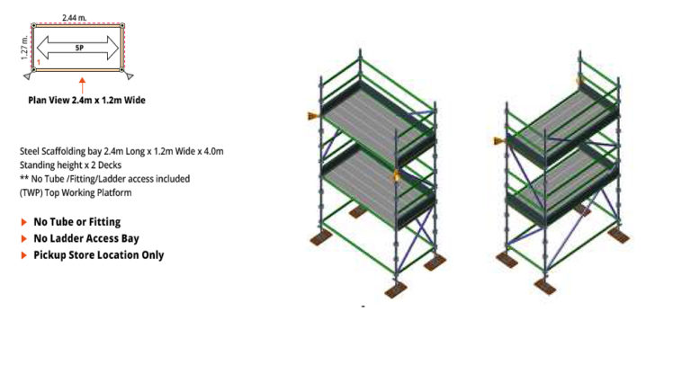 4 M Standing Height Kwikstage Scaffolding Packages – Turbo Scaffolding
